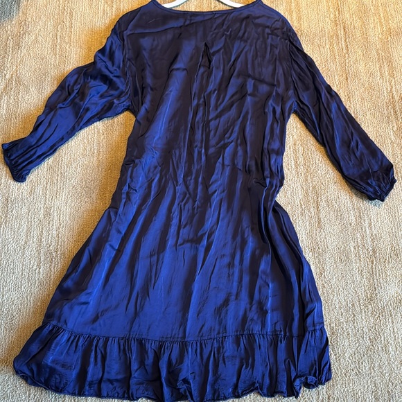 Zenobia | Dresses | Made In Italy Zenobia Satin Navy Blue | Poshmark